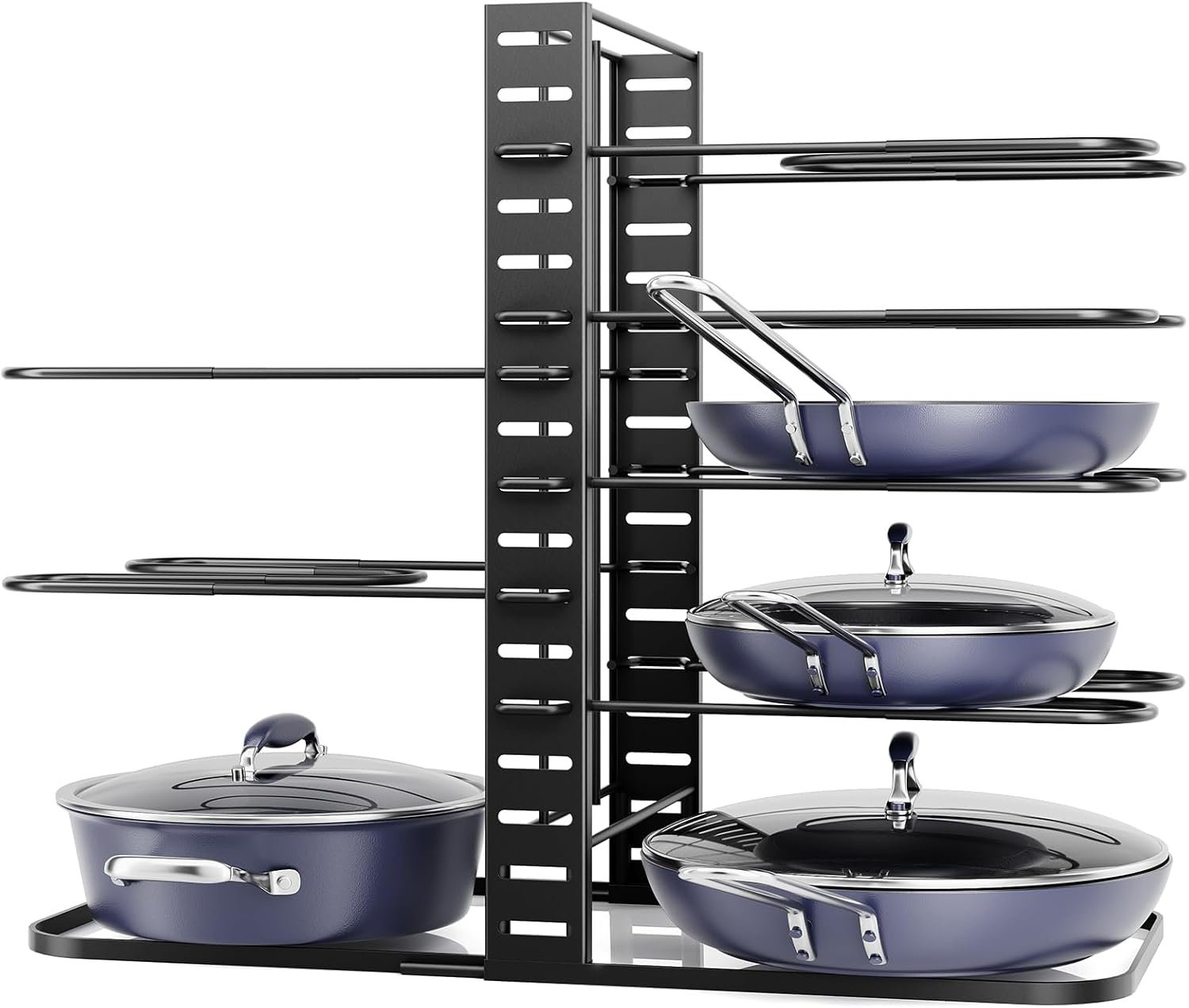 Prep & Savour Pot And Pan Organizer: Rack Cabinet, Organizer Of 8 Layer ...