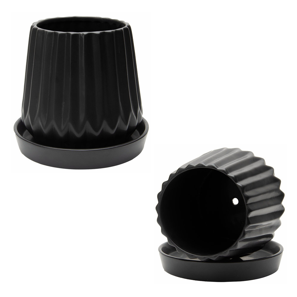 KRALIX 2-Piece Ceramic Pot Planter Set | Wayfair