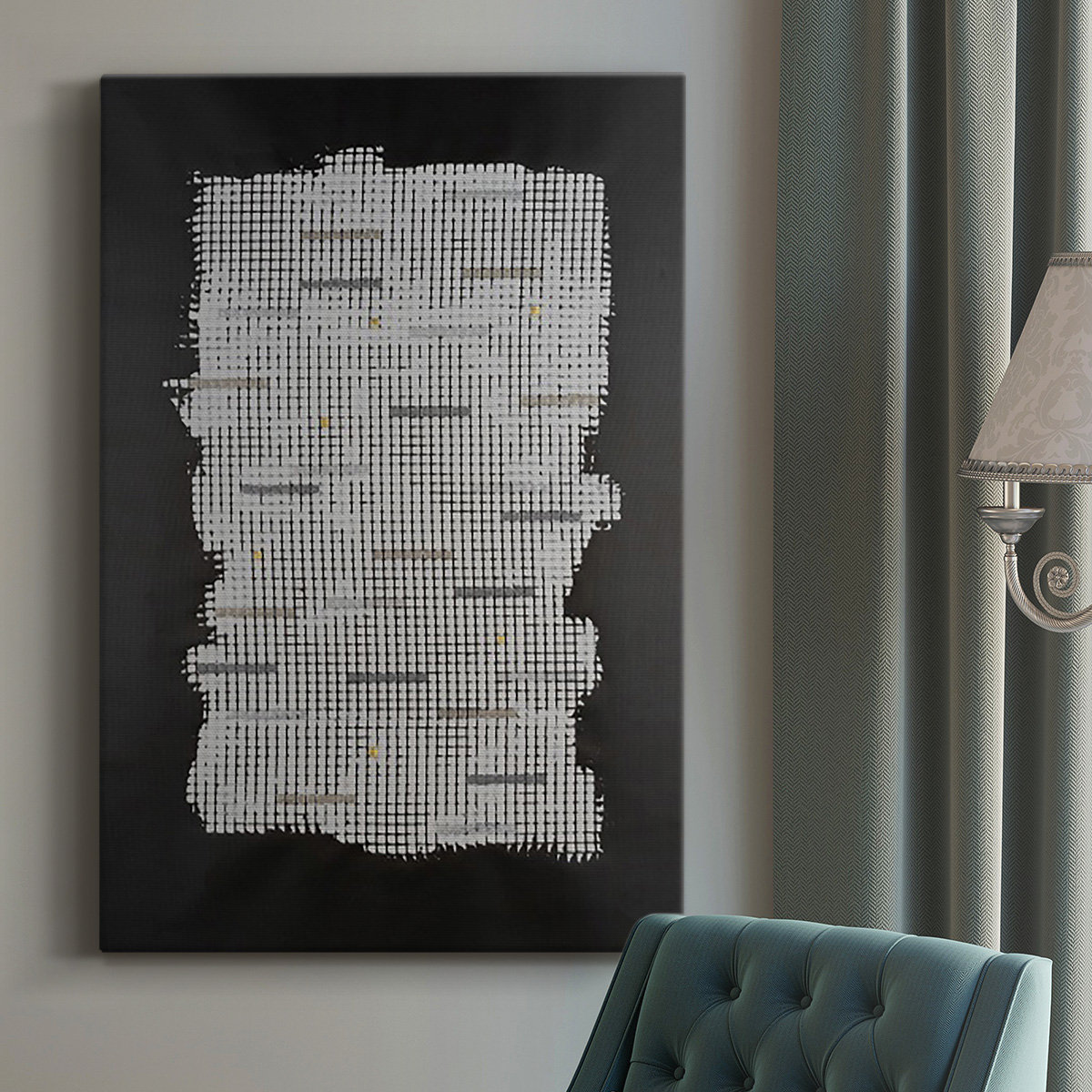 Ivy Bronx Bits & Bytes I - Wrapped Canvas Print | Wayfair