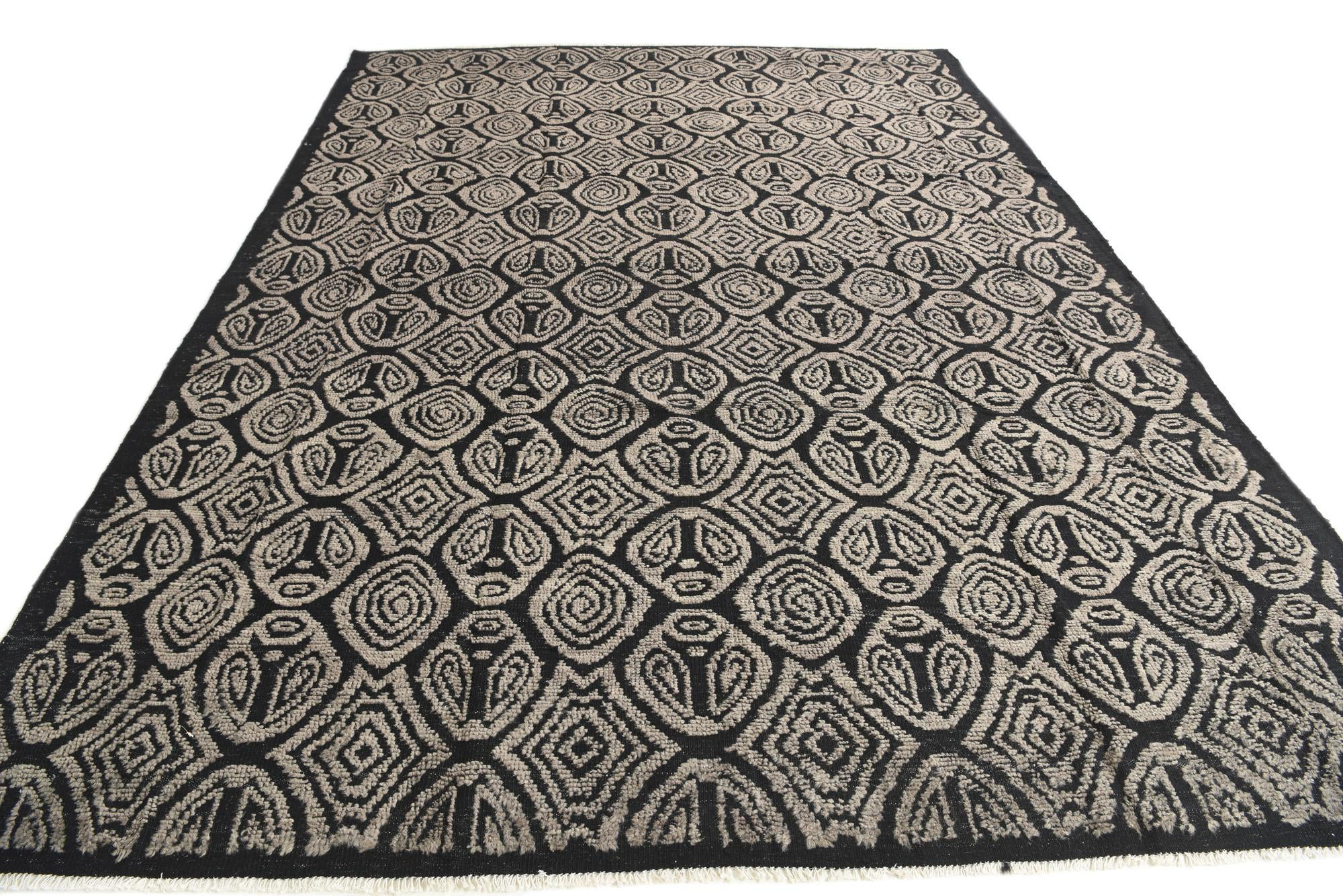 Isabelline 9x12 Philip Black Rug | Wayfair
