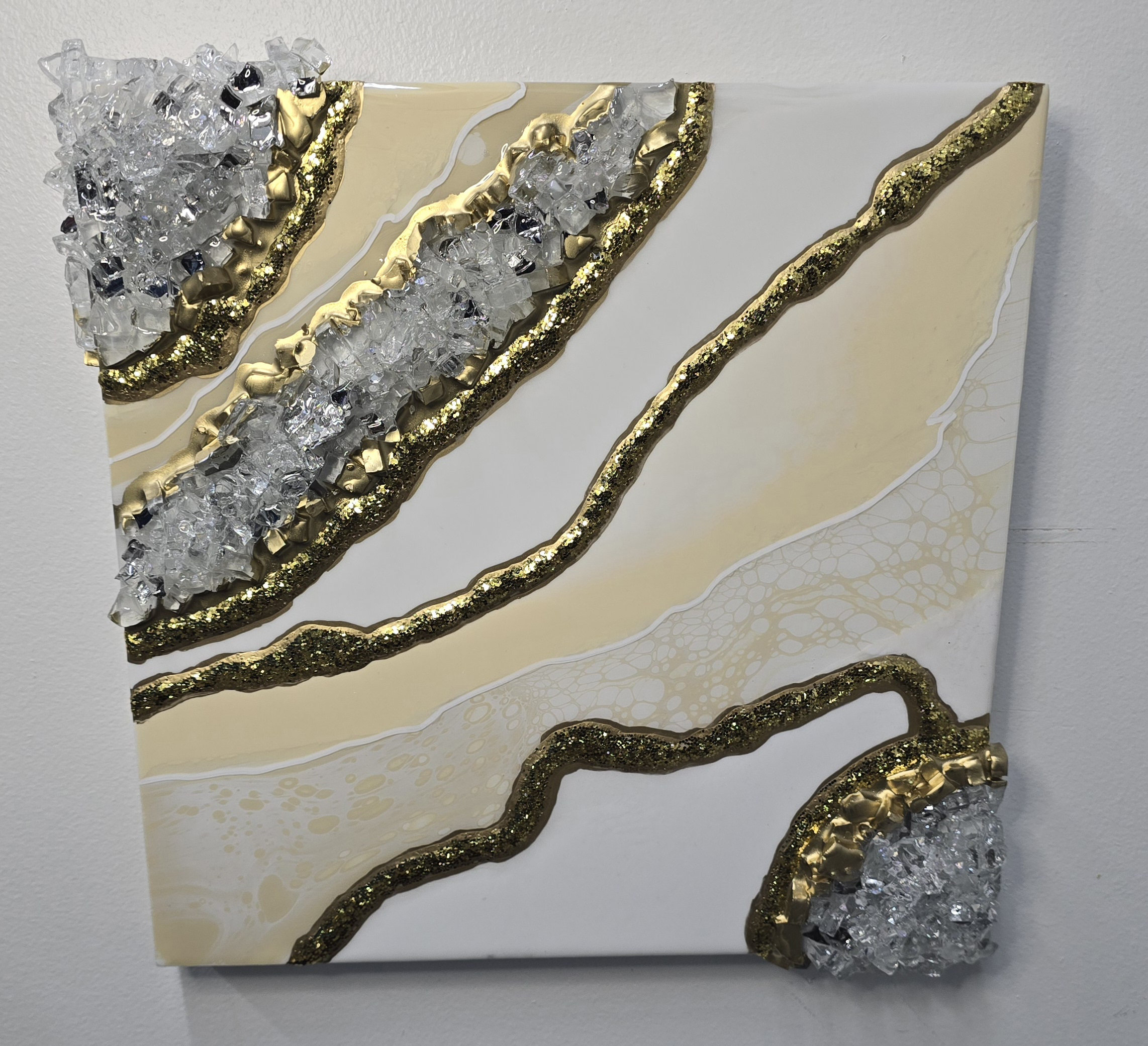 Mercer41 Antique Gold -Original Epoxy Resin Wall Art | Wayfair
