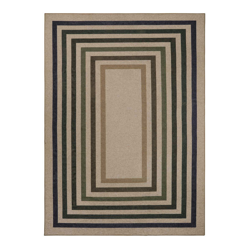 Bungalow Rose Govan Rectangle Geometric Washable Area Rug Outdoor Rug ...