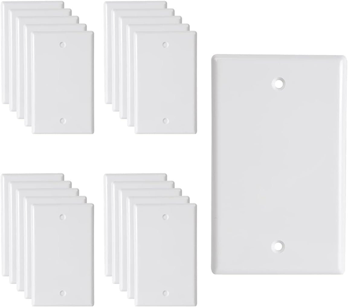 tangmaikeji Blank Wall Plates 1-Gang Blank Switch Outlet Electrical ...