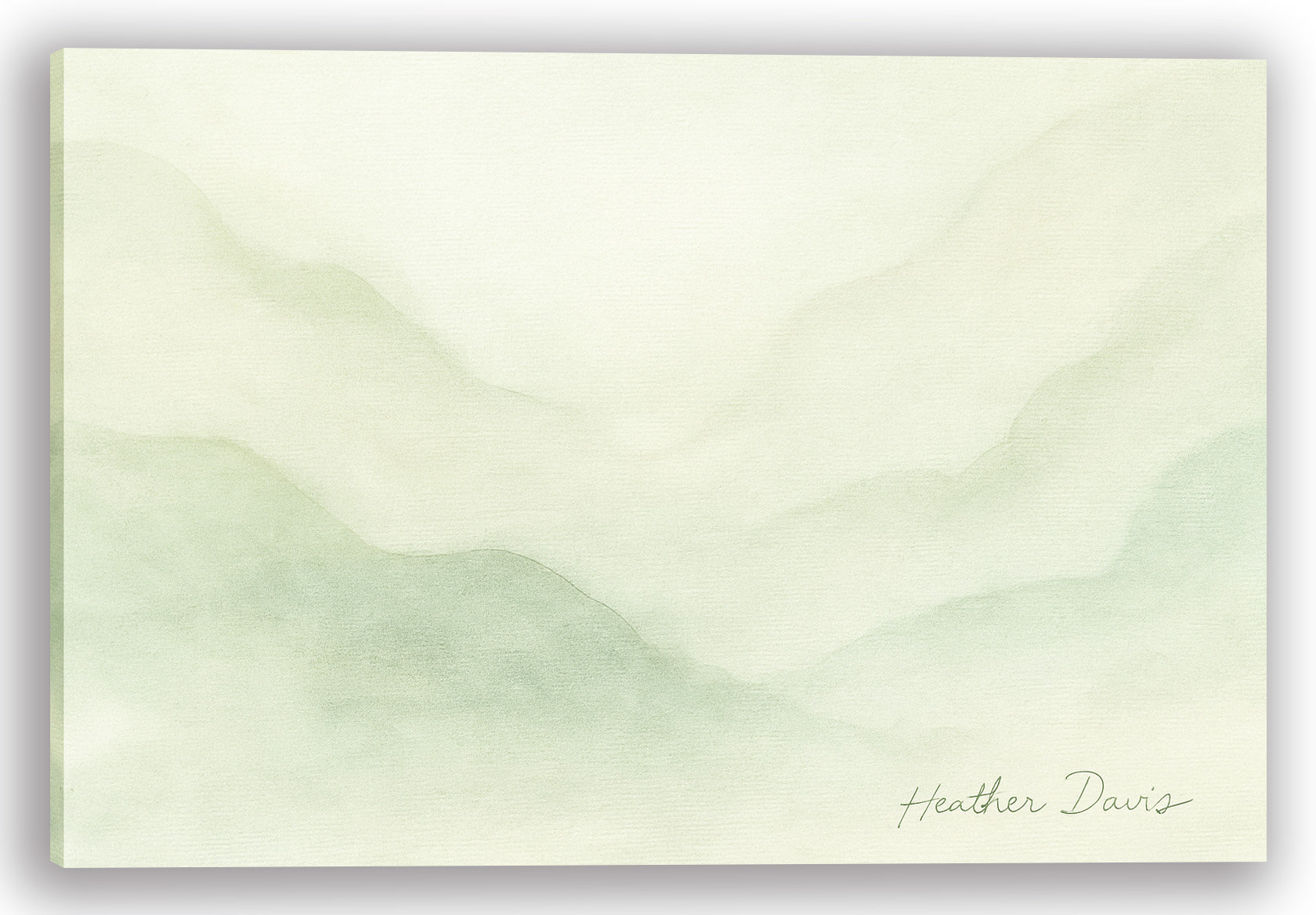 Latitude Run® Clouded Calm – Soft Abstract Landscape Canvas Wall Art ...