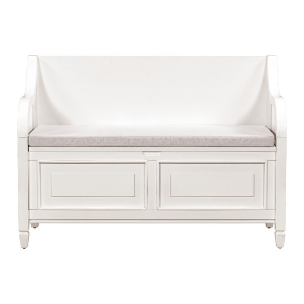 Red Barrel Studio® Marylea Linen Upholstered Storage Bench & Reviews ...