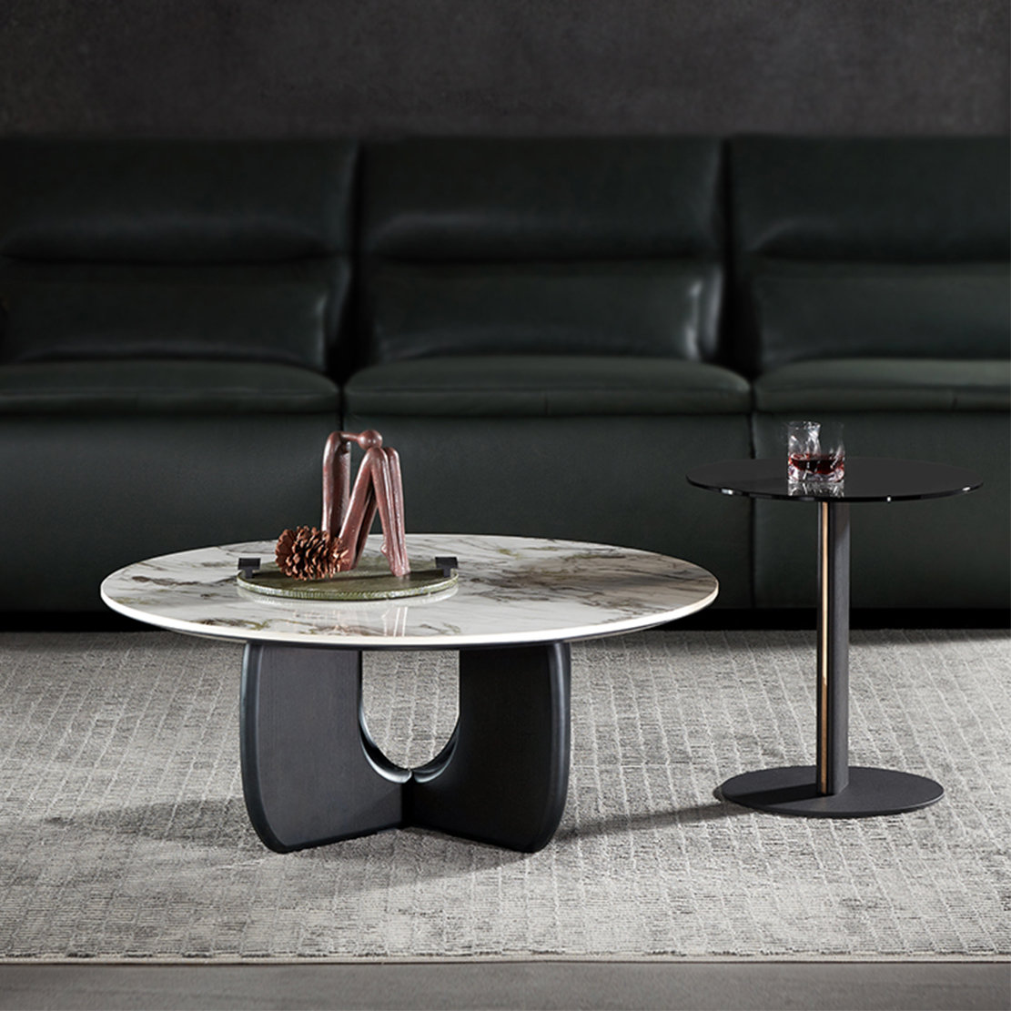 Trentastic Trails Round rock plate coffee table | Wayfair