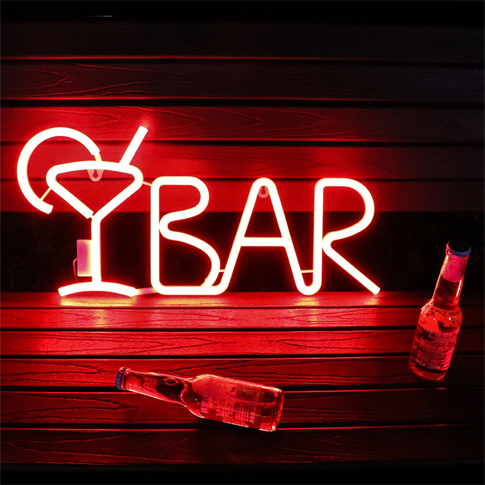 Trinx Edelfried 10" LED Neon Bar Sign & Reviews | Wayfair
