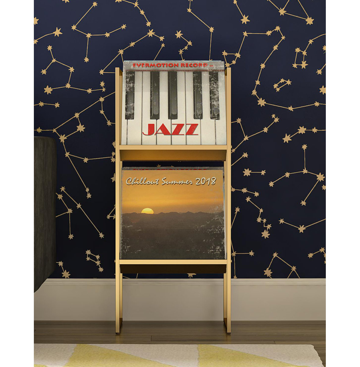 17 Stories Helix Vinyl Record Multimedia Storage Stand & Reviews ...