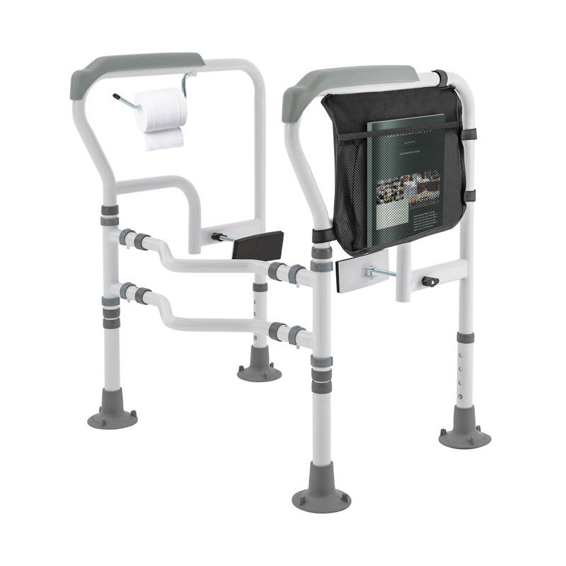 Lomana Toilet Safety Frame Rail with Suction Cups and Anti-Slip ...