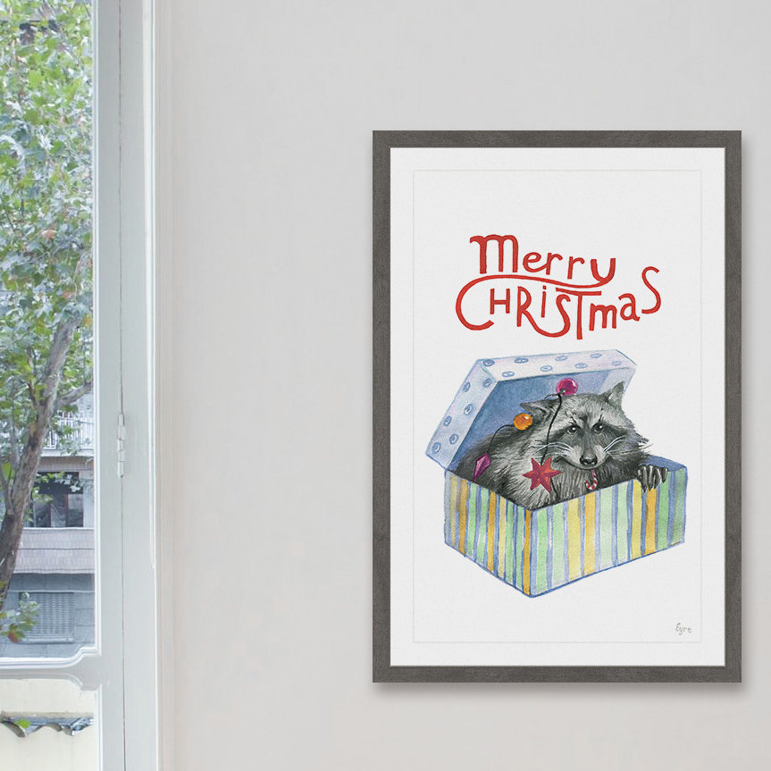 Ivy Bronx 'Present Stealer' Framed Print | Wayfair