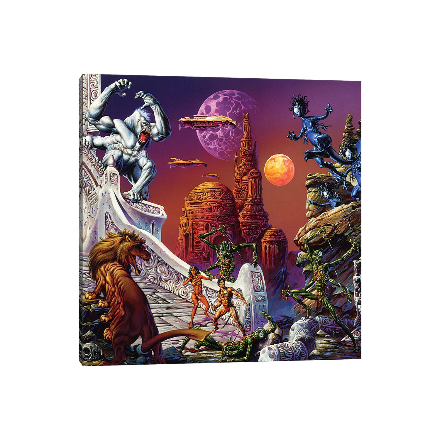 East Urban Home Mars by Joe Jusko - Wrapped Canvas Painting | Wayfair
