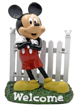 Back Yard Glory Disney Mickey MouseWelcome Gate Outdoor Garden Statue ...
