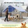 Trent Austin Design® Large Metal Chicken Coop with Hexagonal Chicken ...
