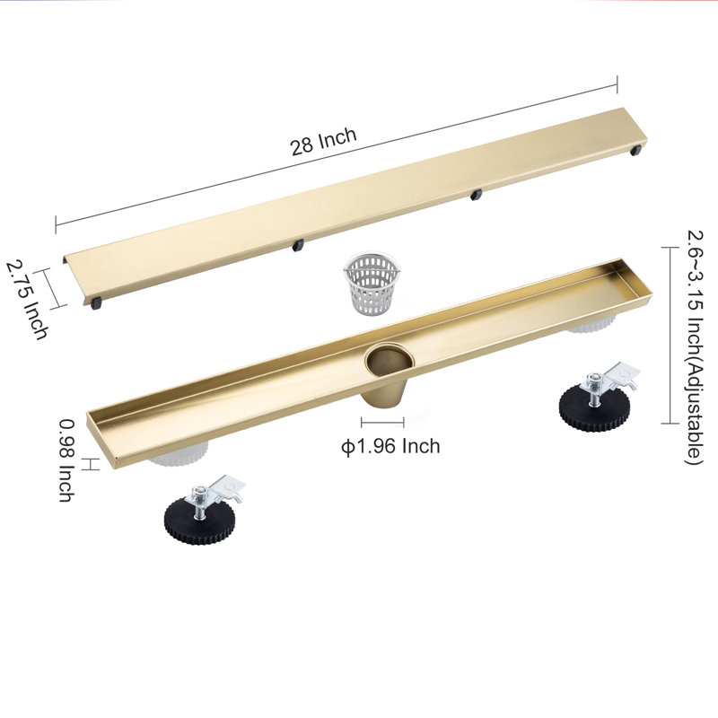 Rainlex 28'' W Linear Grid "& Reviews" | Wayfair