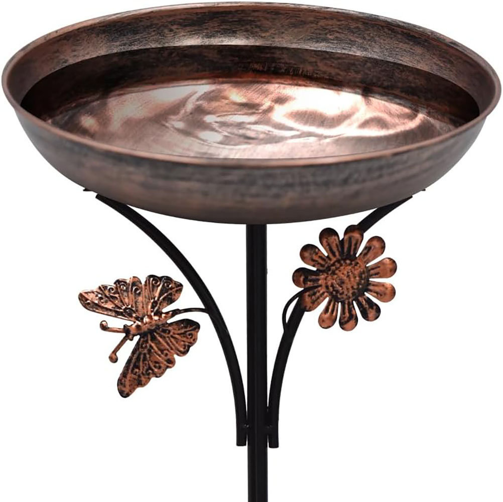 Rosalind Wheeler Metal Bird Baths For Outdoors, Birdbath And Birdfeeder ...