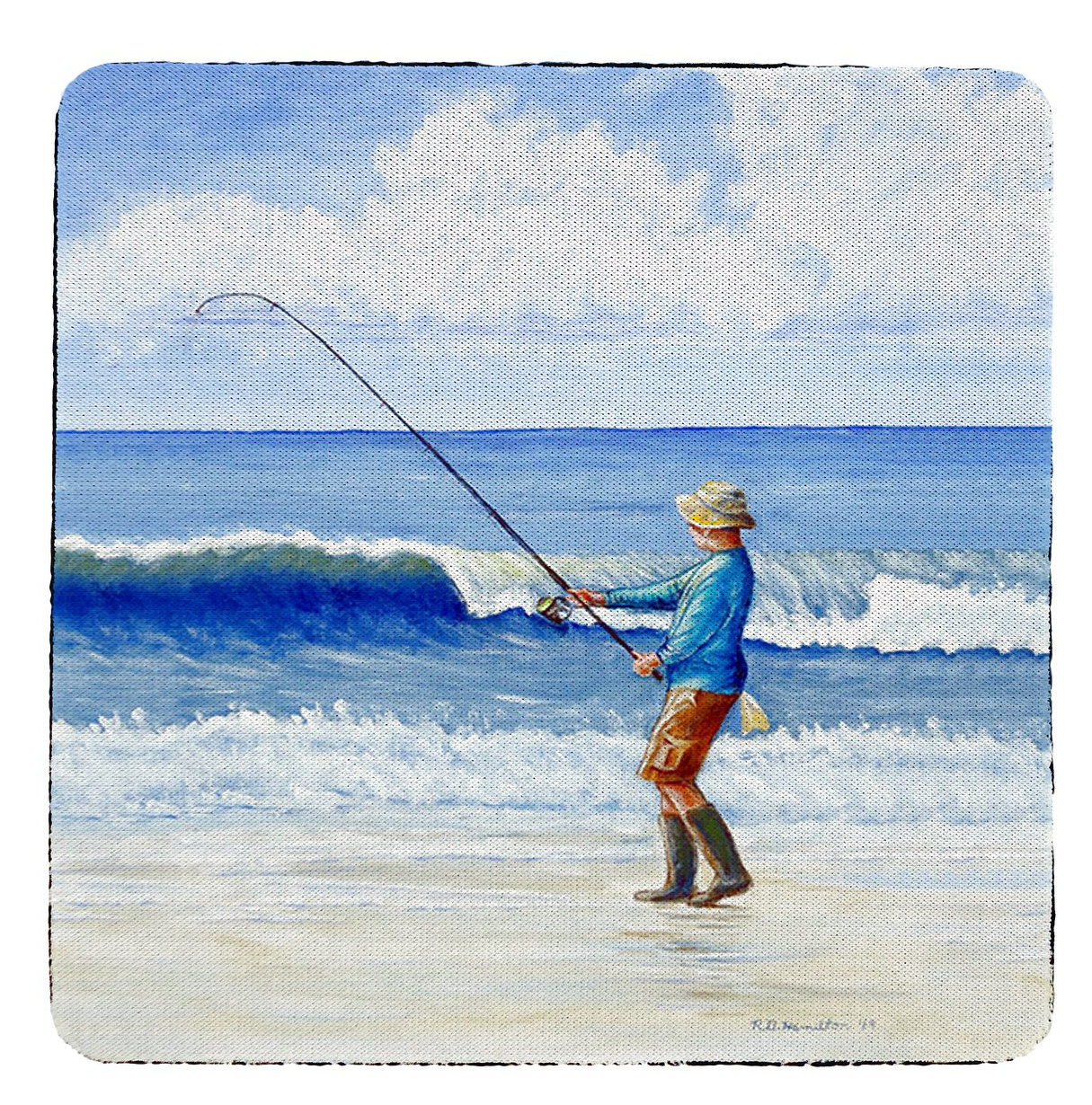 Highland Dunes Surf Fishing Coaster | Wayfair