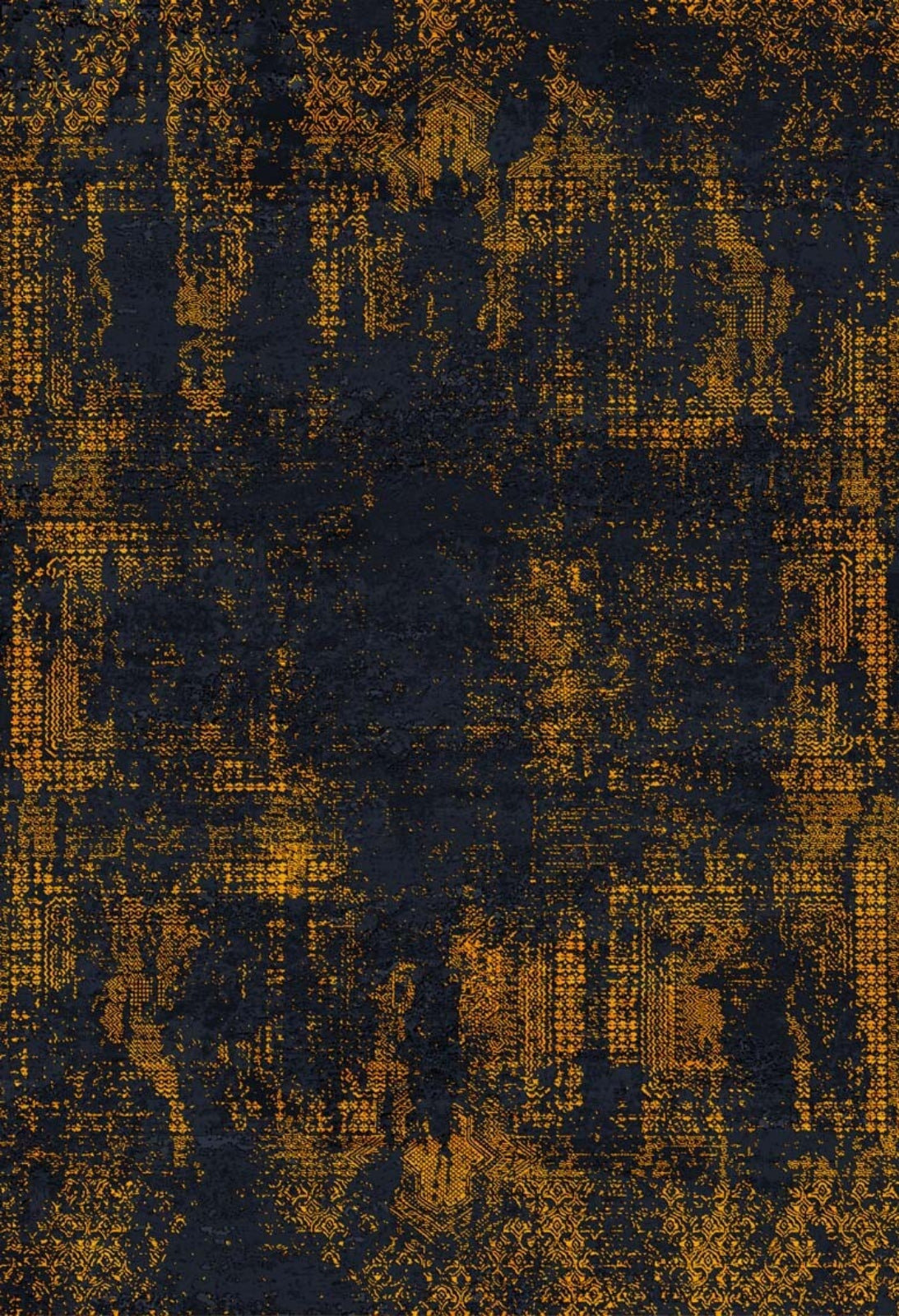 17 Stories Laprad Orange Modern Polyester Digital Print Area Rug | Wayfair