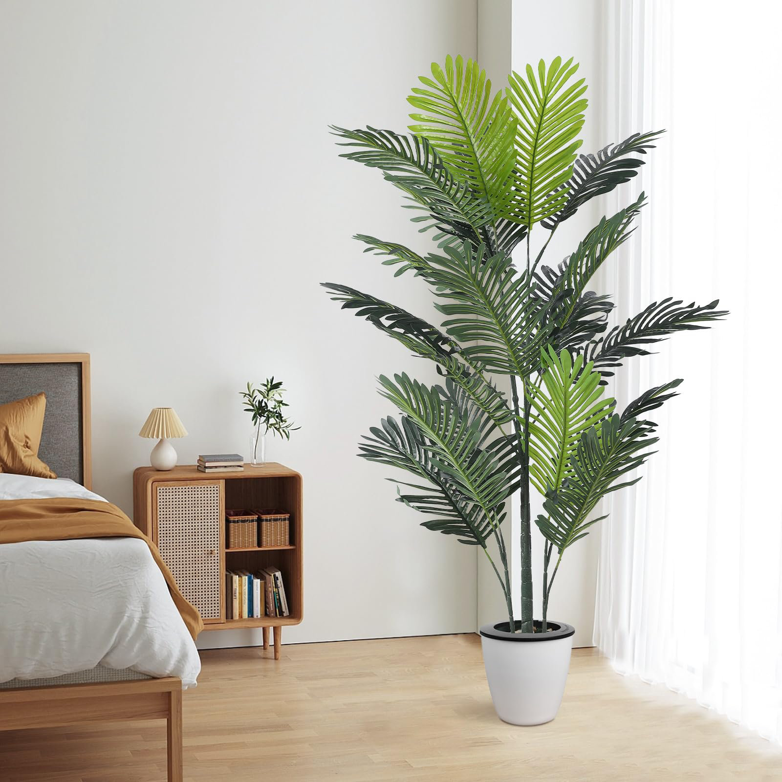 Primrue Faux Palm Tree in Pot & Reviews | Wayfair