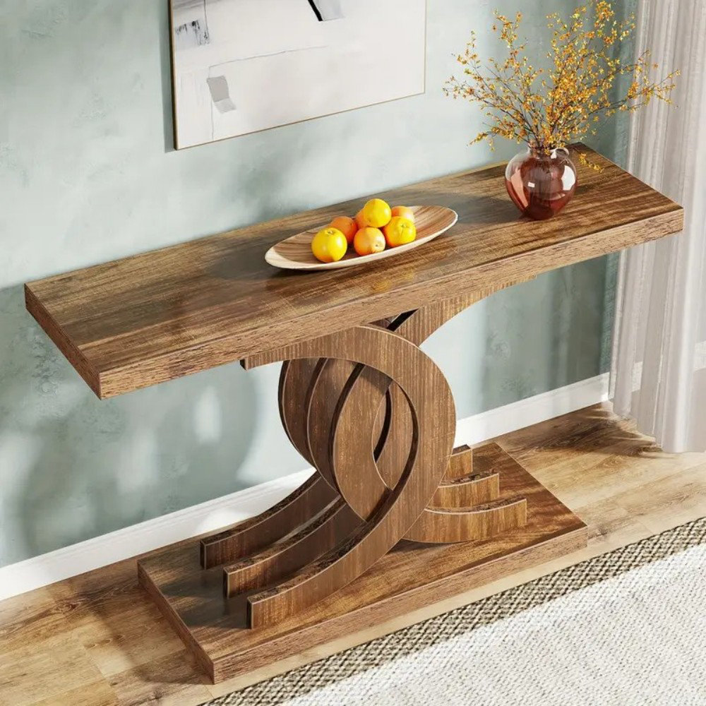 Latitude Run® Console Tables For Entryway, Modern Farmhouse 39-Inch ...