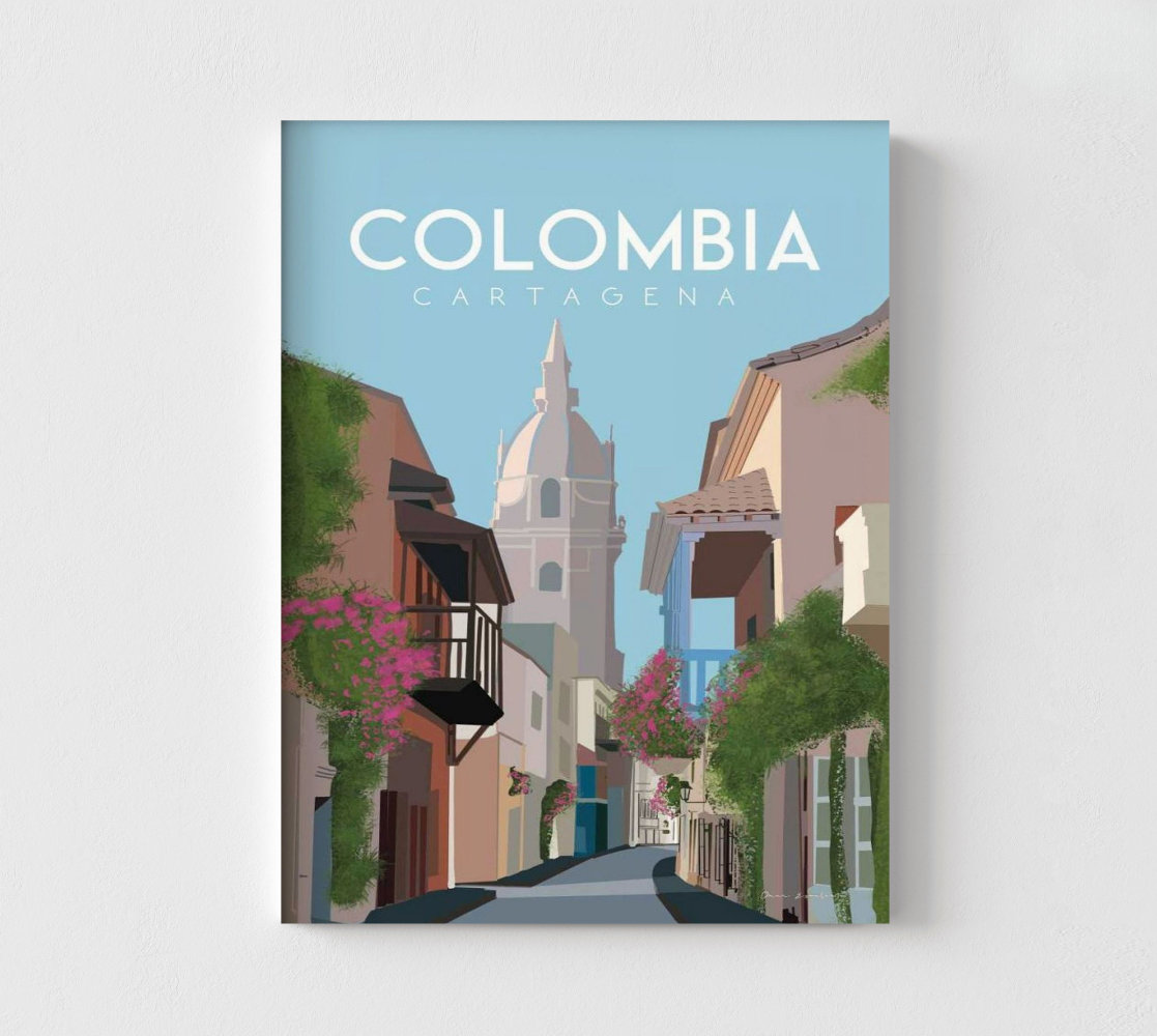 WeFrameArt Colombia By Omar Escalante, Bright Colombia Poster Print ...