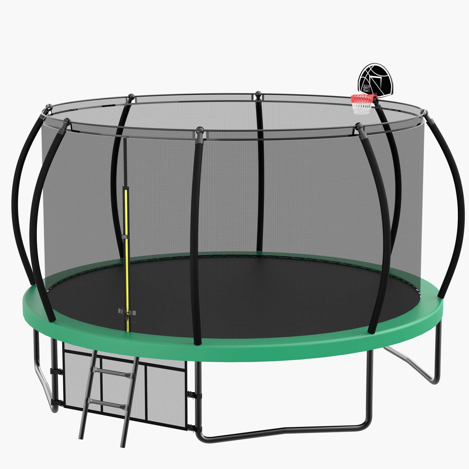 Beyong Round Backyard Trampoline with Safety Enclosure | Wayfair
