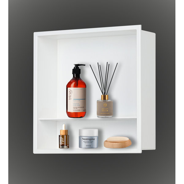 DecoMust 12.6"x12.6" Stainless Steel 18 Gauge White Cream Layered ...