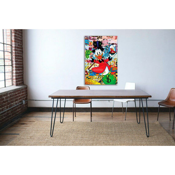 Winston Porter Wall Art For Living Room Bedroom Decor - Scrooge McDuck ...