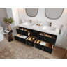 Willow Collections Roswell Floating 60'' Double Bathroom Vanity with ...