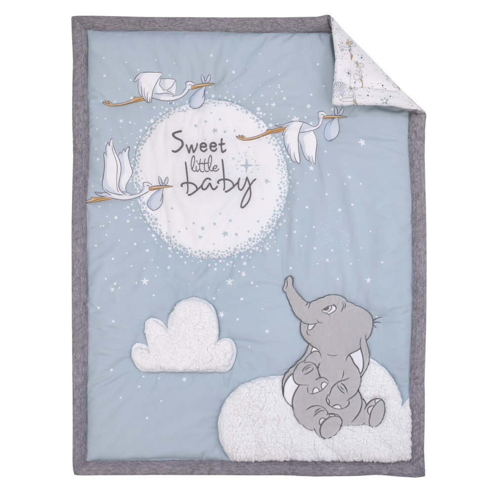 Disney NoJo Disney Dumbo Sweet Little Storks, Stars, Clouds and Moon 3 ...