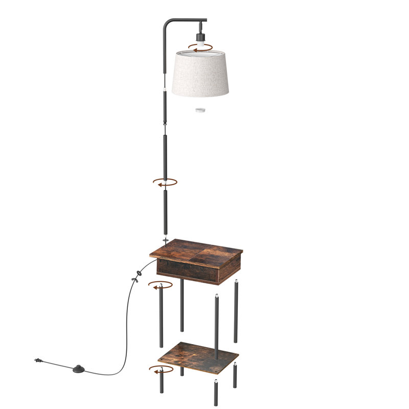 Trent Austin Design® Rembert 62'' Wood Tray Table Floor Lamp & Reviews ...