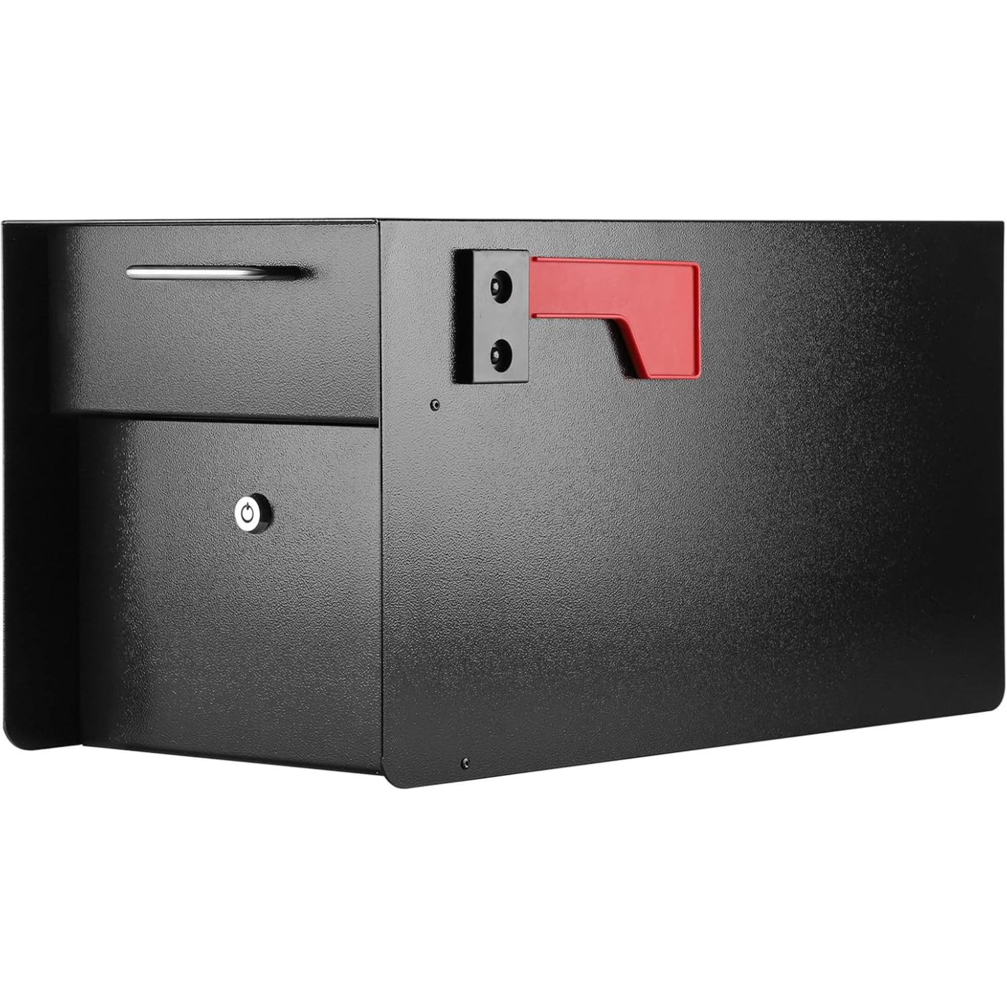 Textiles Hub Post Mount Mailbox With Key Lock Large Capacity Mailboxes ...