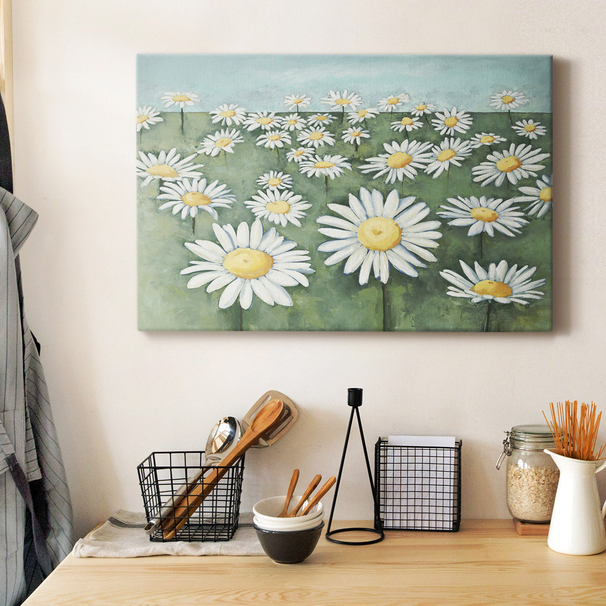 Winston Porter Field of Flowers Premium Gallery Wrapped Canvas - Ready ...