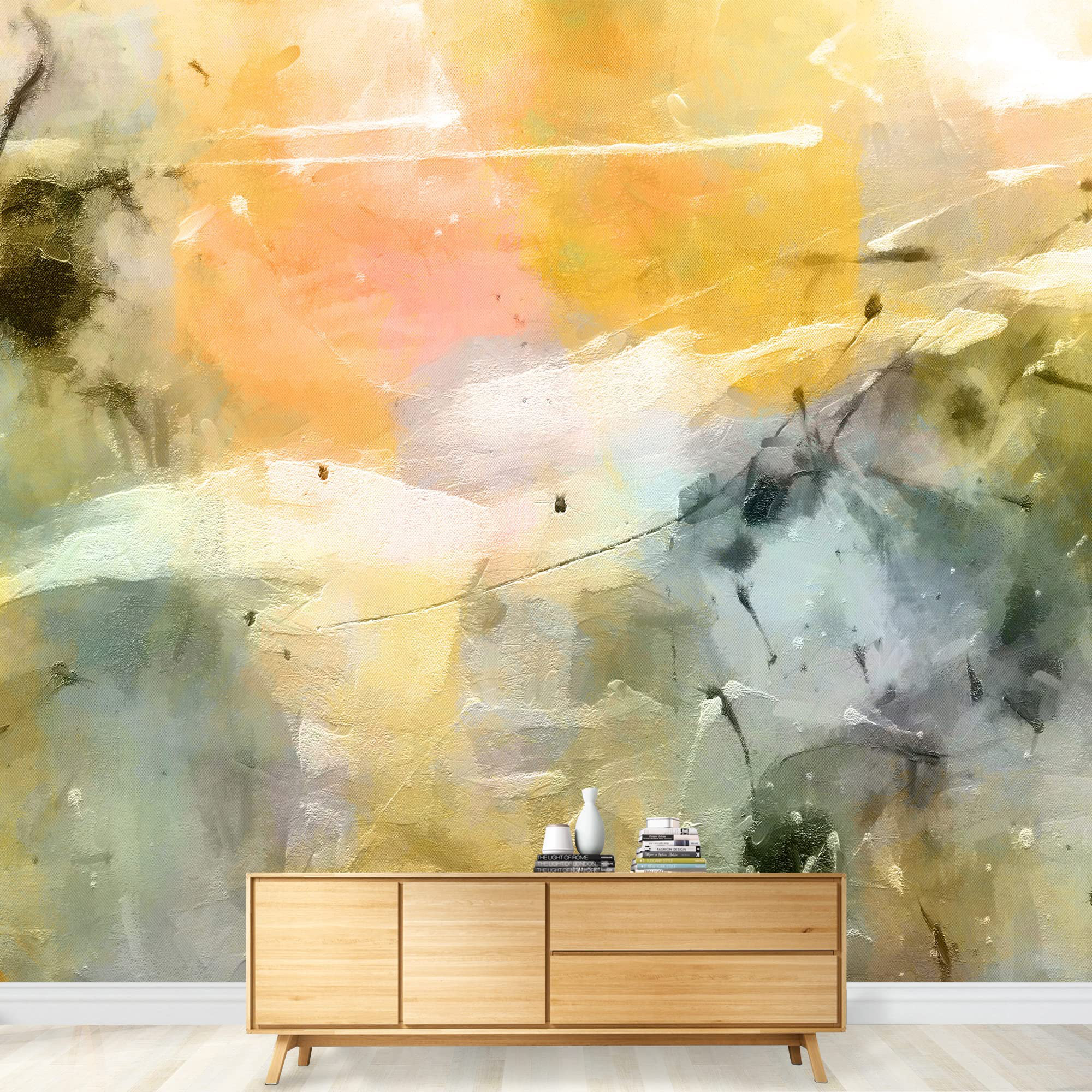 IDEA4WALL Abstract Wall Mural | Wayfair