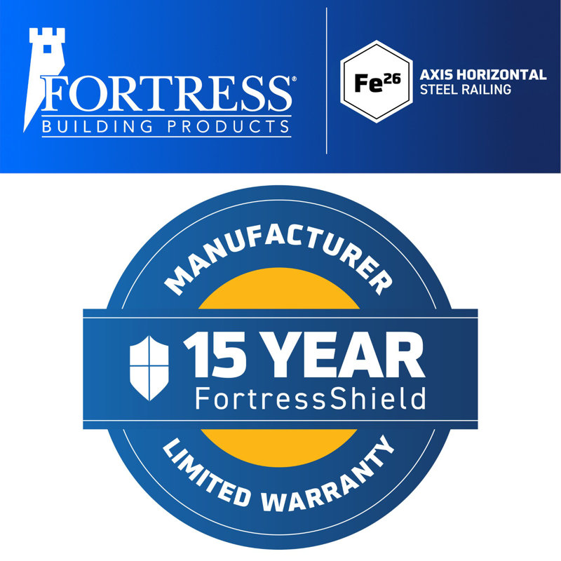 Fortress Building Products Fe26 Axis Steel Railing Level Panel | Wayfair