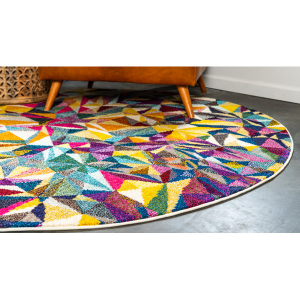 Wade Logan® Jesusa Geometric Multi-Colored Area Rug & Reviews | Wayfair
