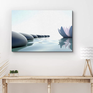 IDEA4WALL Zen Stones Serene Spa Rock Ripples In The Water Calm ...