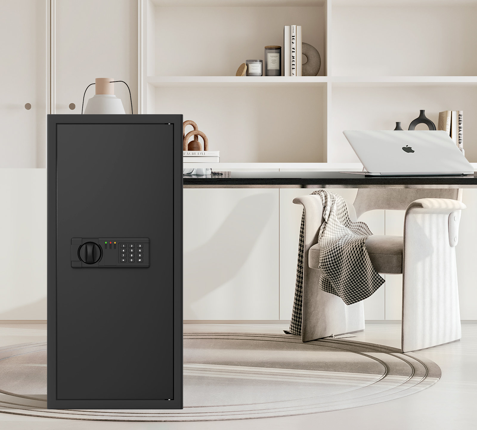 Sanfnz 6.1 Cuft Large Safe Box, Home Safe with Digital Keypad & 2 Spare ...