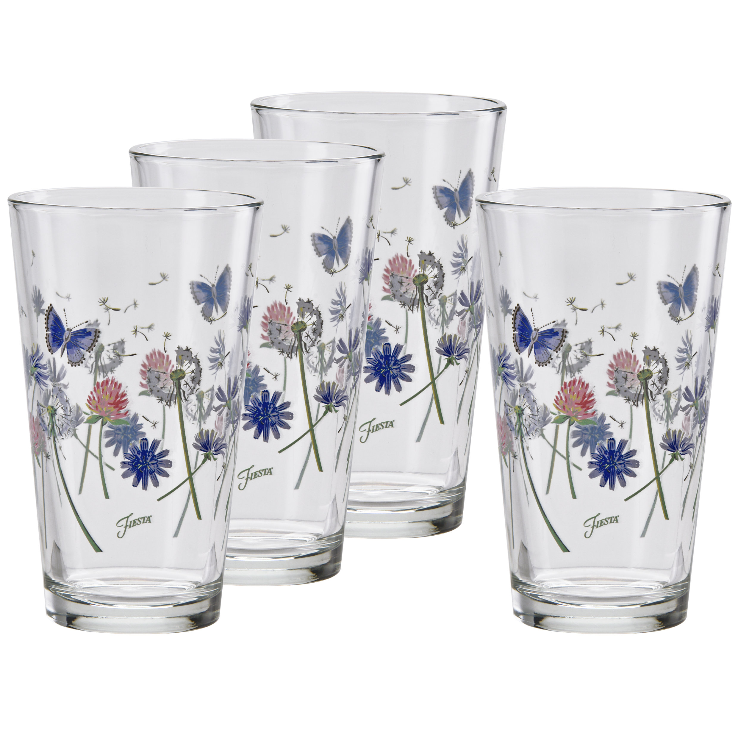 Fiesta Breezy Floral 16-Ounce Tapered Cooler Glass | Wayfair