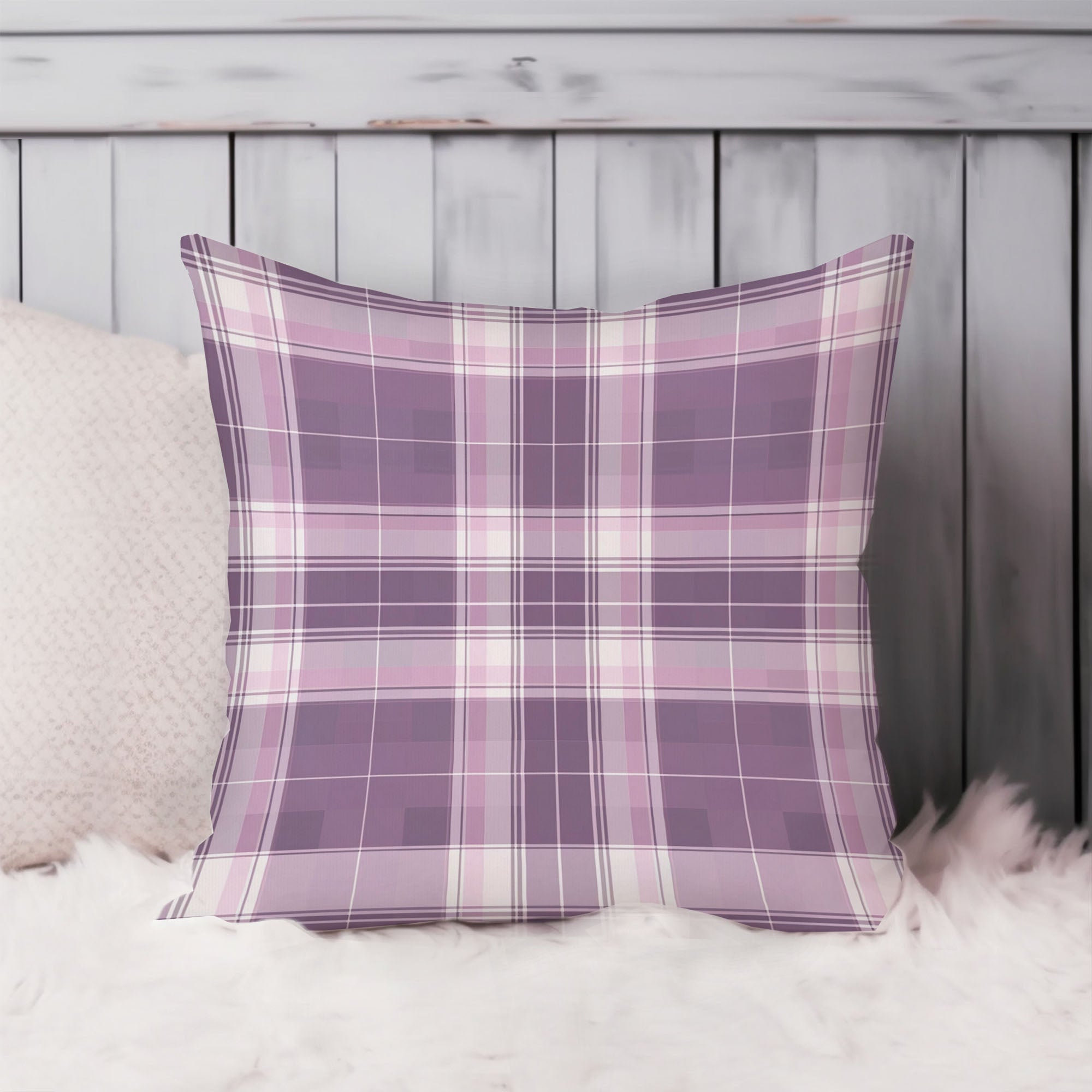 Ethan Taylor Purple Plaid Pattern IX Modern | Wayfair