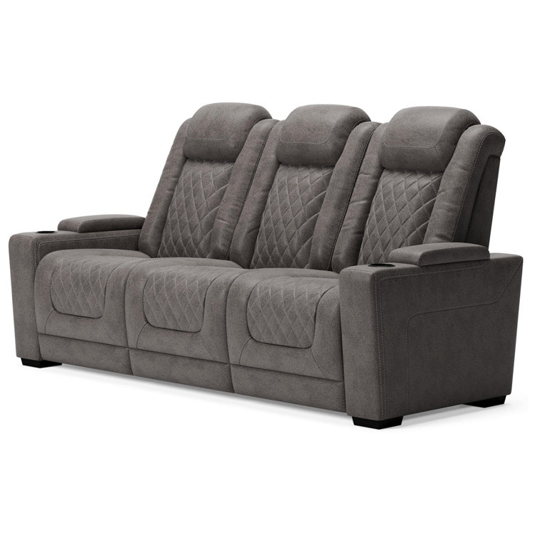 Latitude Run® Dornhoffer 82.25" Faux Leather Pillow Top Arm Reclining ...