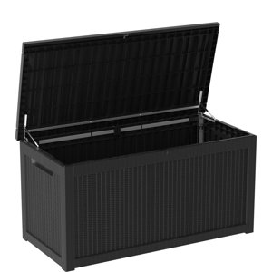 Emperic Design 260 Gallon Water Resistant Resin Lockable Deck Box ...