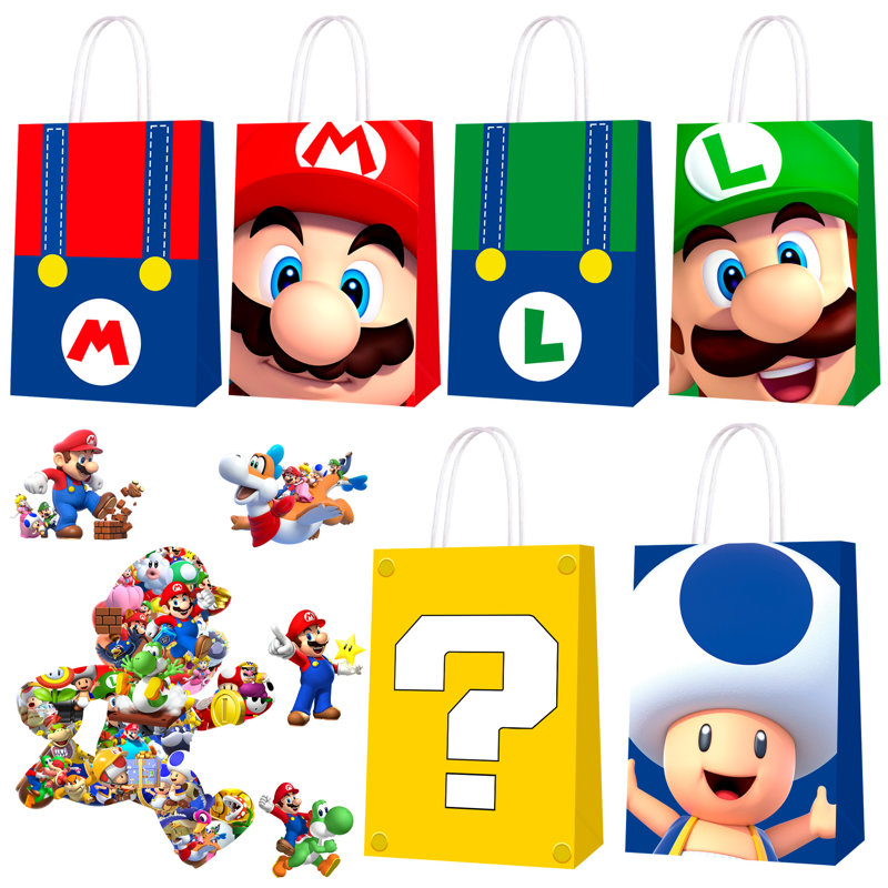Dakota Fields Super Mario Party Bags,74pcs Super Mario Gift Bags | Wayfair