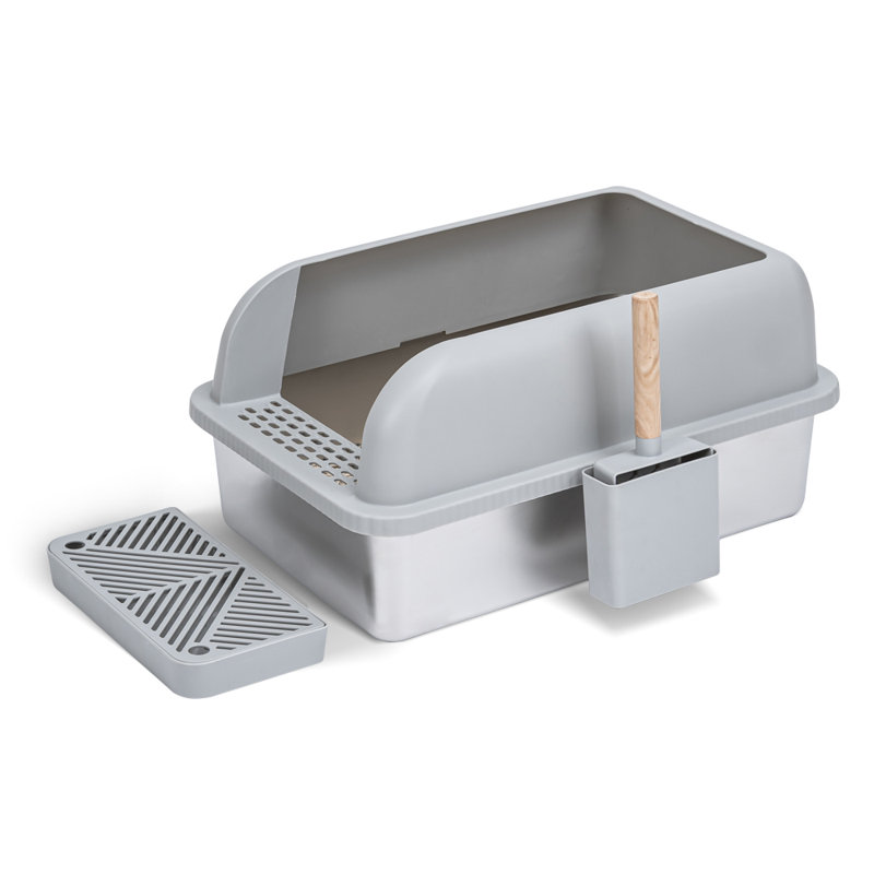 Tucker Murphy Pet™ Extra Large Stainless Steel Litter Box & Reviews ...