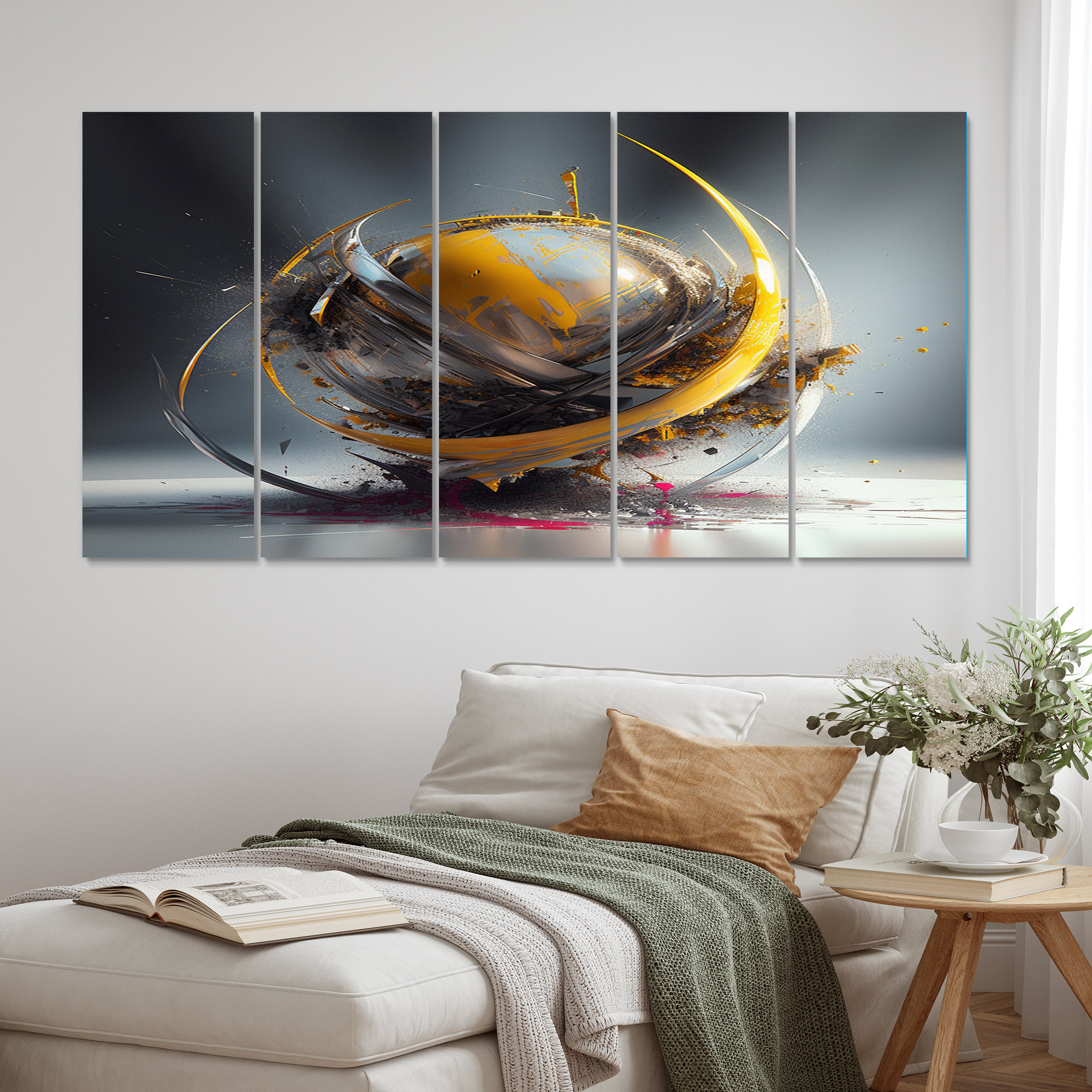 Ivy Bronx Visionary Divine Dance 3D Wave Sphere III - Abstract Fractal ...