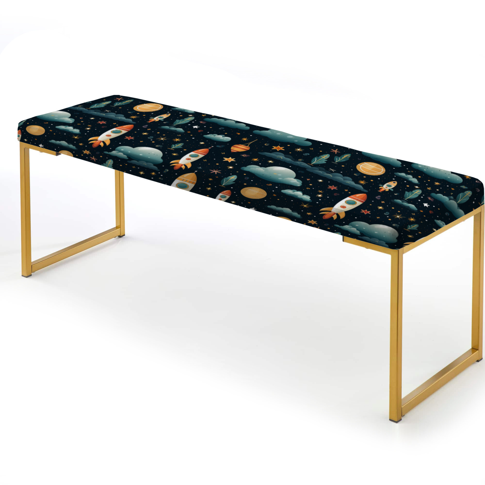 Design Art Space Rocket For Children Bedroom - Kids Bedroom Upholstered ...