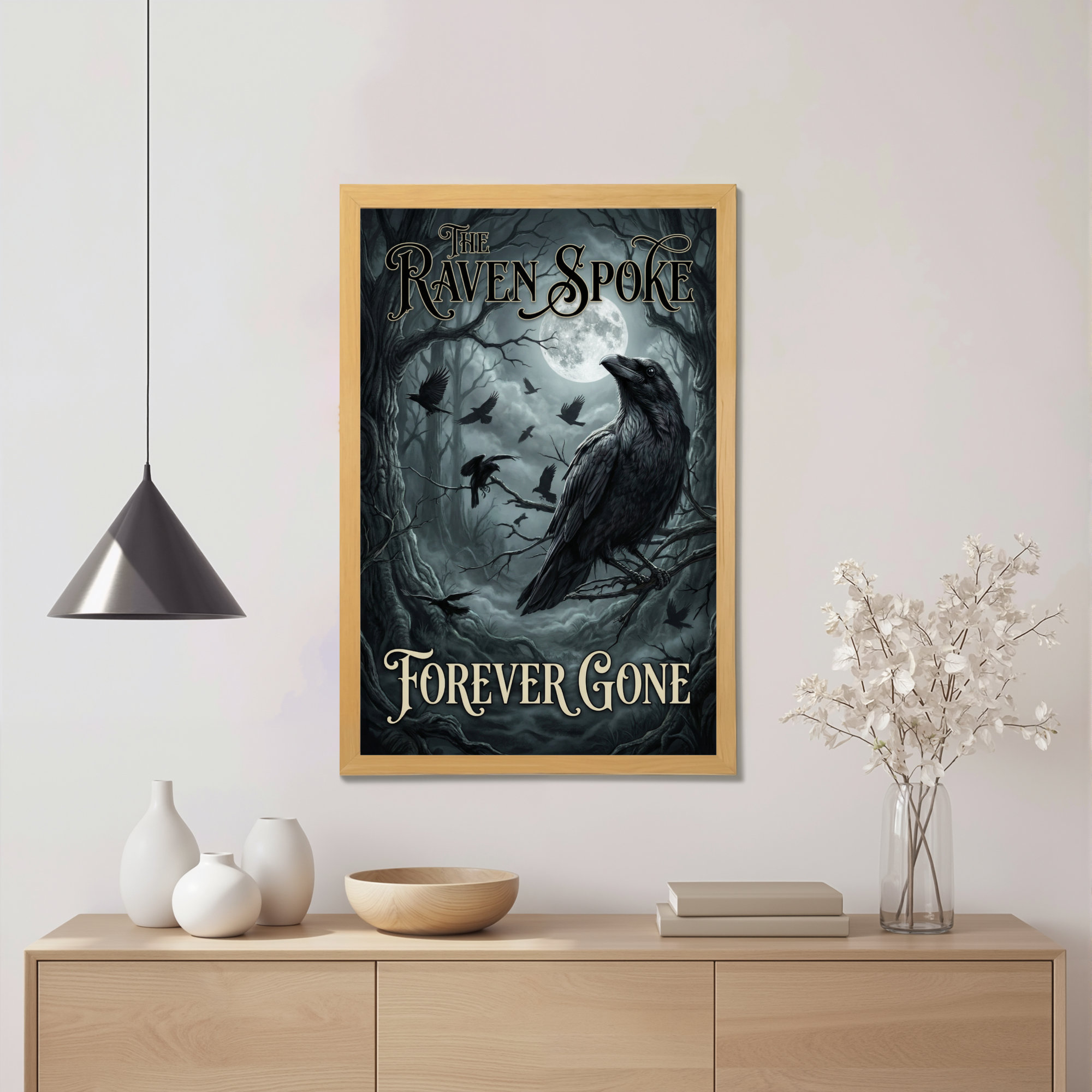 Astoria Grand The Raven Spoke Forever Gone Gothic Fantasy Canvas ...