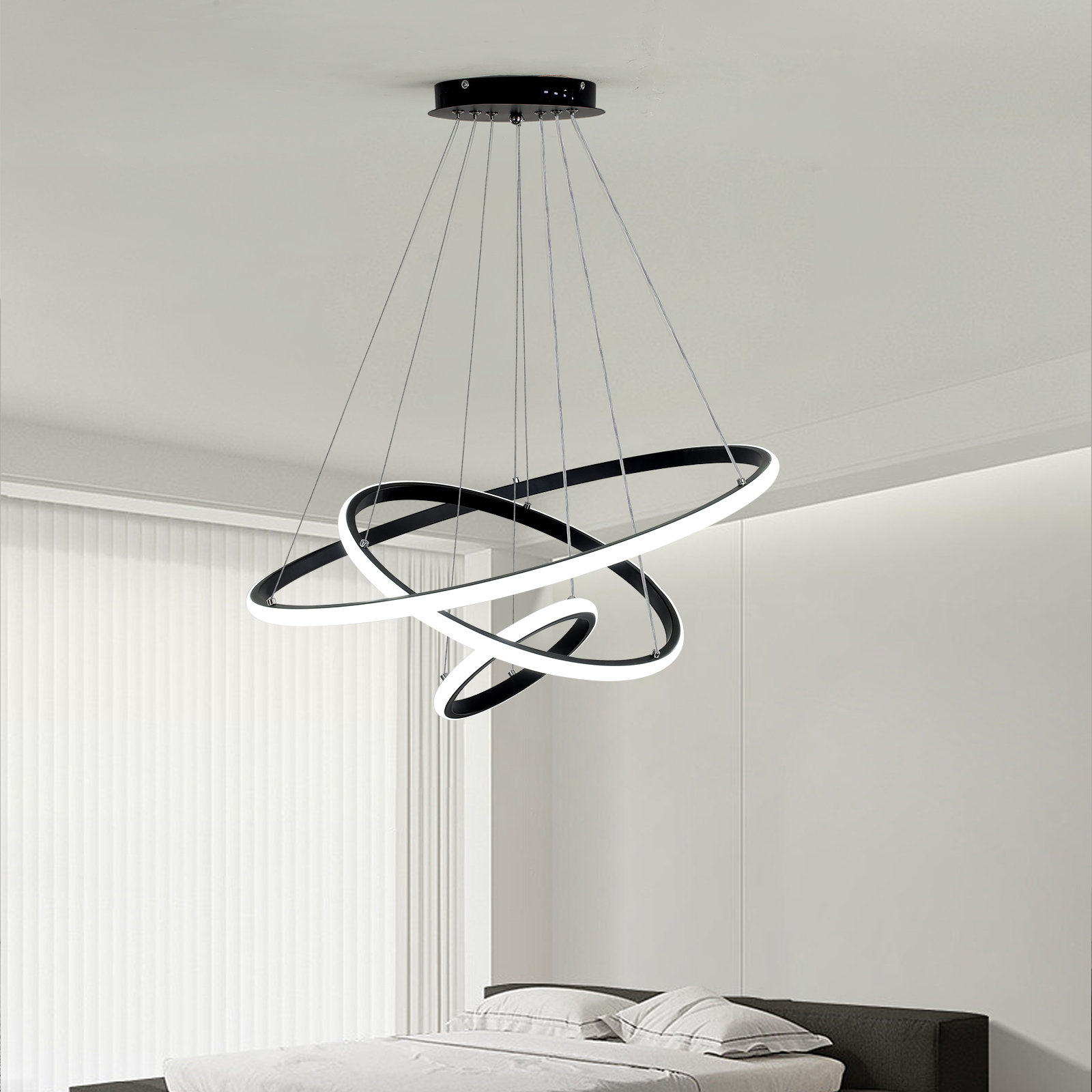 Wrought Studio™ Dado 3 - Light LED Tiered Chandelier & Reviews | Wayfair