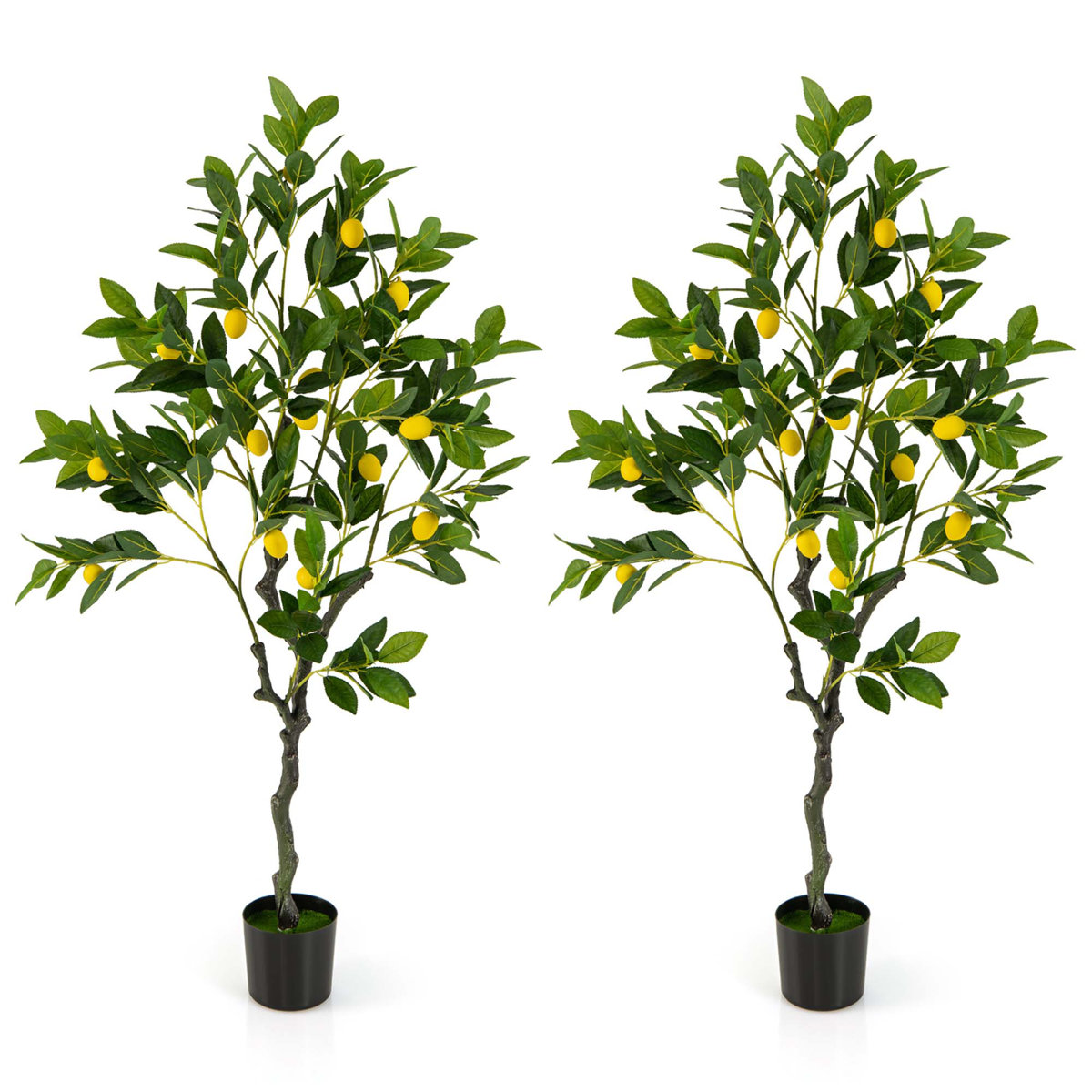 Primrue 48'' Faux Lemon Tree in Planter | Wayfair