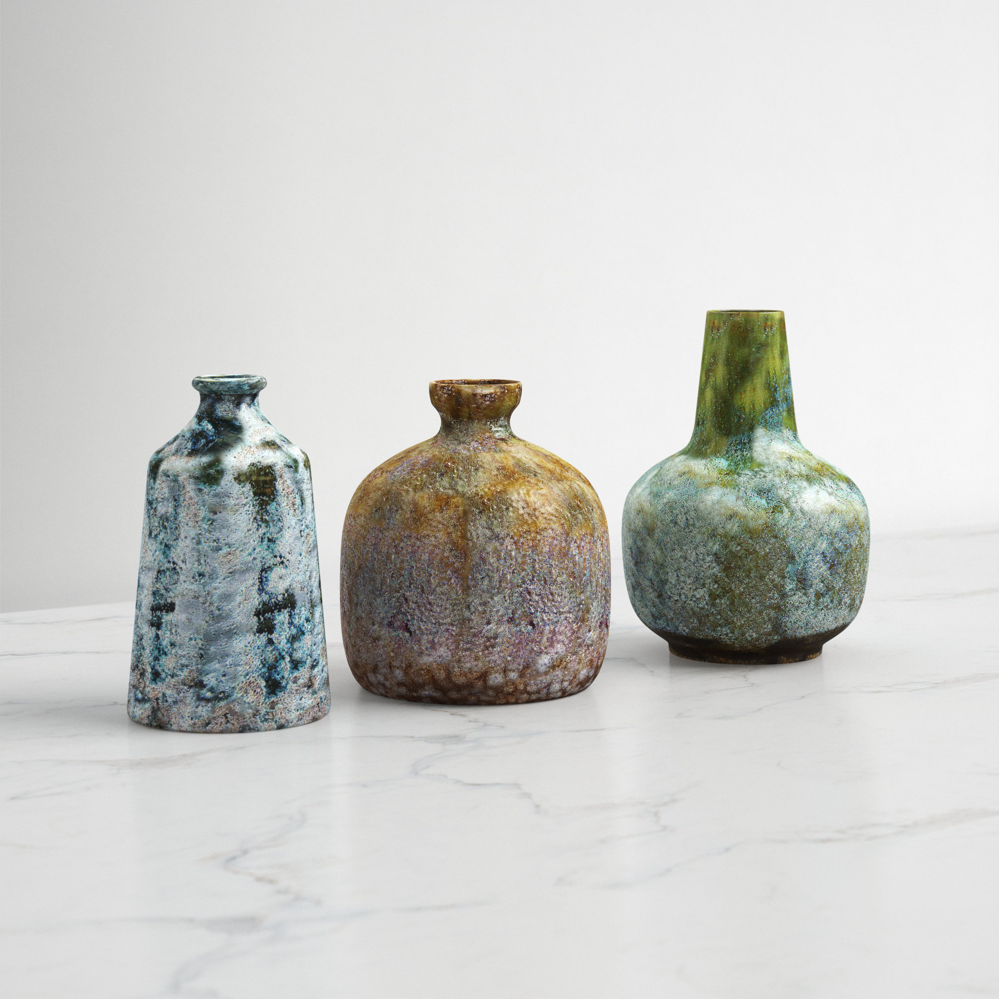 Ophelia & Co. Amareon Various Decorative Stoneware Vases with Reactive ...