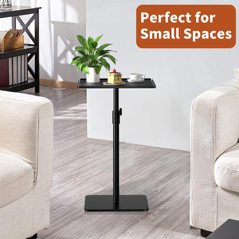 Corrigan Studio® Metal End Table, Height Adjustable Side Tables Living ...